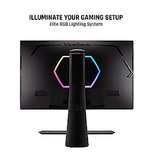 ViewSonic Elite XG270Q 27” 1ms 1440p 165Hz G-SYNC Compatible Gaming Monitor with VESA DisplayHDR 400 and Advanced Ergonomics for Esports (Renewed)