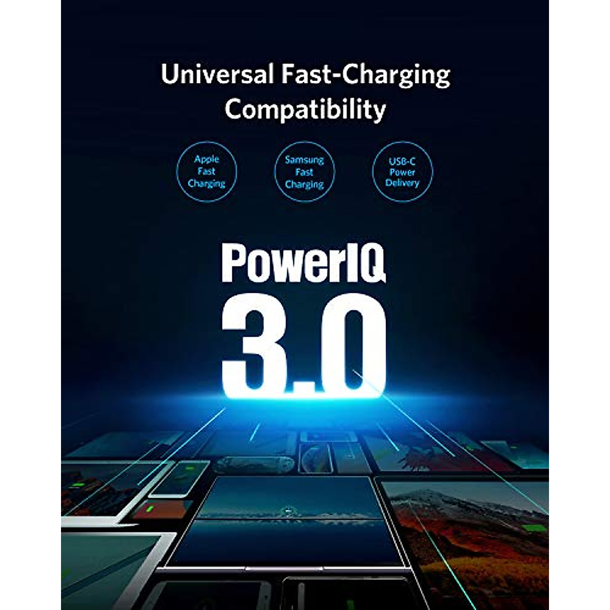 Anker 60W PIQ 3.0 & GaN Tech Dual Port Charger, PowerPort Atom III (2 Ports) Charger with a 45W USB C Port, for USB-C Laptops, MacBook, iPad Pro, iPhone, Galaxy, Pixel and More