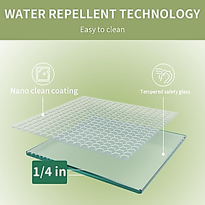 Comfystyle 44-48 in.W x70 in.H Semi-Frameless Sliding Shower Door,Sliding Shower Door with 1/4" (6mm) Clear SGCC Tempered Glass,Matte Black Finish,Shower Doors can be Installed Left and Right