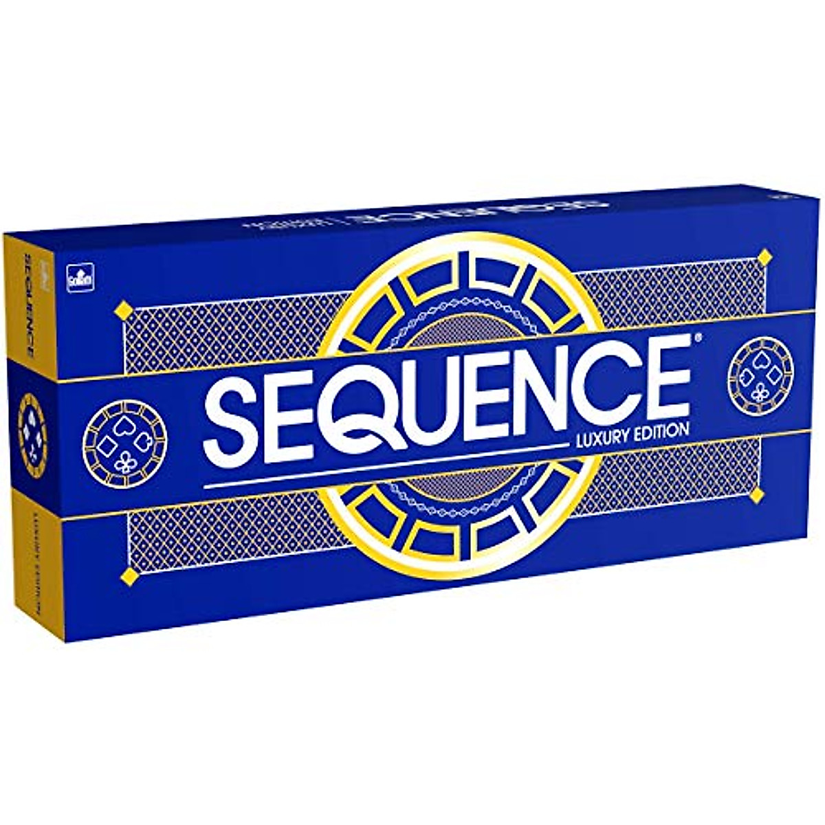 Sequence Luxury Edition - Stunning Set with Deluxe, Cushioned, Roll-Flat Game Mat - Amazon Exclusive by Goliath , Blue, 2-12 players