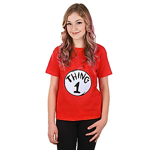 elope Dr. Seuss Thing 1 & Thing 2 Large 2 Piece Iron On Patch Set for Kids and Adults Standard