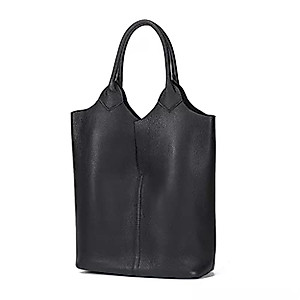 ZLXDP Ladies Handbag Casual Style Women Bucket Handbag (Color : Black, Size : About 27cm-11cm-33cm)