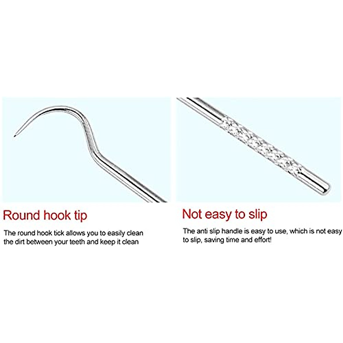 Dental Tartar Calculus Plaque Remover Tooth Scraper Dental Mirror Scaler Set,Orange