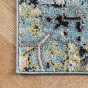 nuLOOM Taunya Area Rug, 5x7, Aqua