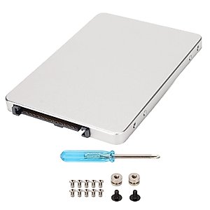 Septpenta NGFF M Key to M.2 NVME SSD Enclosure, High Speed Signal Enhancement Technology, NVME NGFF to SFF 8639 Adapter, with Switch Indicator Function Supports NVMe SSD and SATa NGFF SSD(White)