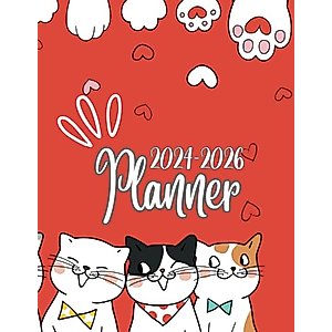 2024-2026 Monthly Planner: 3 Year Calendar Large Size 8.5x11 inches | 36 Months Jan 2024 - Dec 2026 with Federal Holidays | Monthly Design ( Calendar 2024-2026 for Purse)
