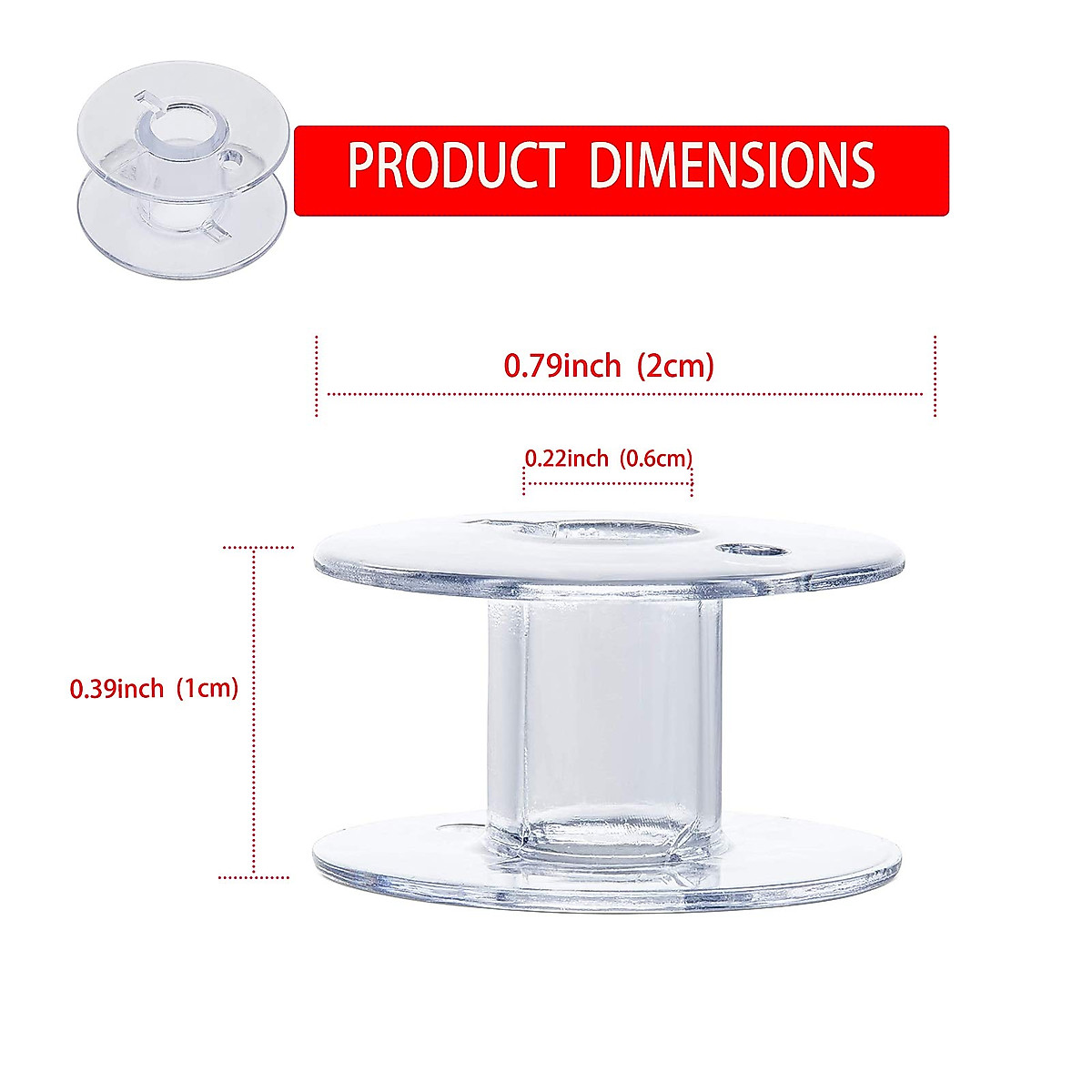 100 Pack Bobbins for Brother Sewing Machine, SA156 Bobbins for Sewing Machine