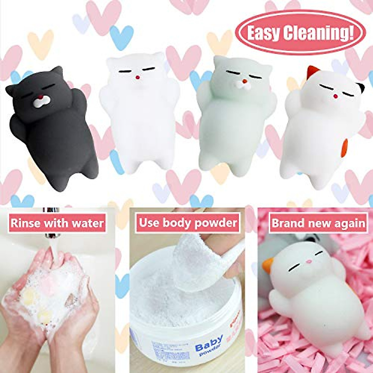 ROSYKIDZ 40pcs Mochi Squishy Toys Bulk, Kids Party Favors Squishies Stress Toys Pack Includes Unicorn and Animals Toy for Kids Boys Girls Class Prize Box Items, Desk Mini Toys for Classroom Rewards