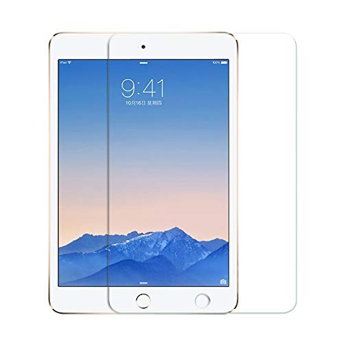 KIQ 2 Pack Tempered Glass Screen Protector for iPad 9th 8th 7th Generation (10.2 Inch, iPad 9/8/7, 2021/2020/2019) Film Guard, Case Friendly Apple Pencil Compatible