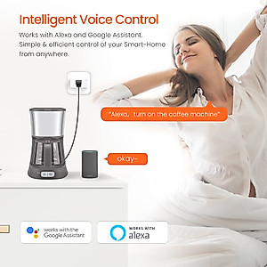 Tenda Beli Smart Plug, Mini Smart WiFi Outlet Works with Alexa Echo & Google Home | No Hub Required | App Remote Control