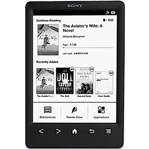 Sony PRS-T3 Ultra Slim e-Reader (Black) with 6" E-ink Touchscreen and Integrated WiFi