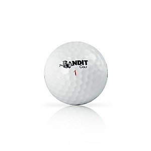 Bandit Maximum Distance Golf Balls, (One Dozen, White)