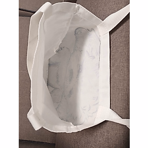 Cute Canvas Tote Bag for Women with Dog Design, Reusable Book Tote Lightweight Shopping Bag for Work Picnic Beach