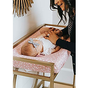 Premium Knit Diaper Changing Pad Cover"Lucy" by Copper Pearl