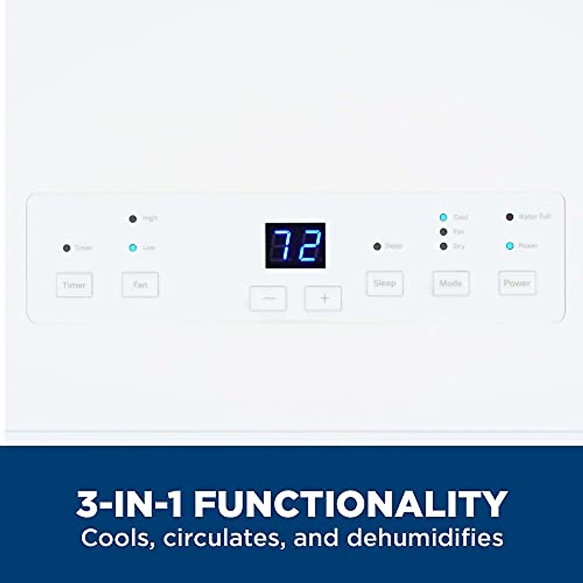 GE 6,100 BTU Portable Air Conditioner for Small Rooms up to 250 sq ft., 3-in-1 with Dehumidify, Fan and Auto Evaporation, Included Window Installation Kit