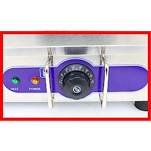 INTSUPERMAI Electric Commercial Food Soup Warmer Canteen Buffet Steam Heater Stainless Steel 110V 1500W 1/3GN x3 Pans 12x5.5x6inch Pan