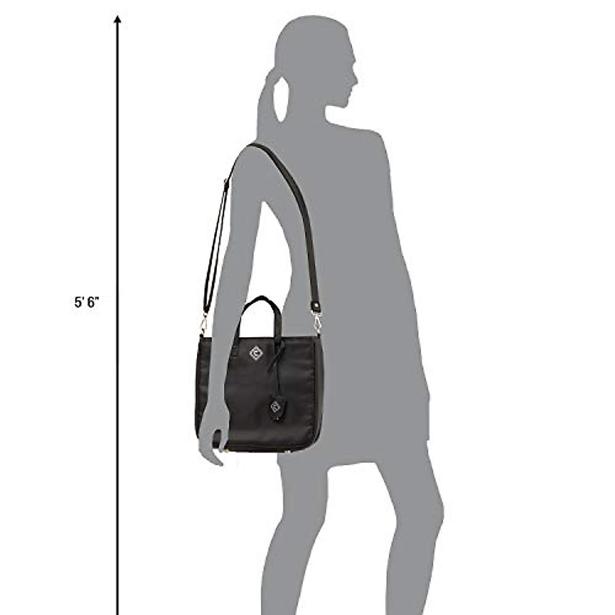 Allen Company Girls with Guns Casual Adventure Cross-Body Purse, Lockable Concealed Carry Tote, Ambidextrous Handbag, Black