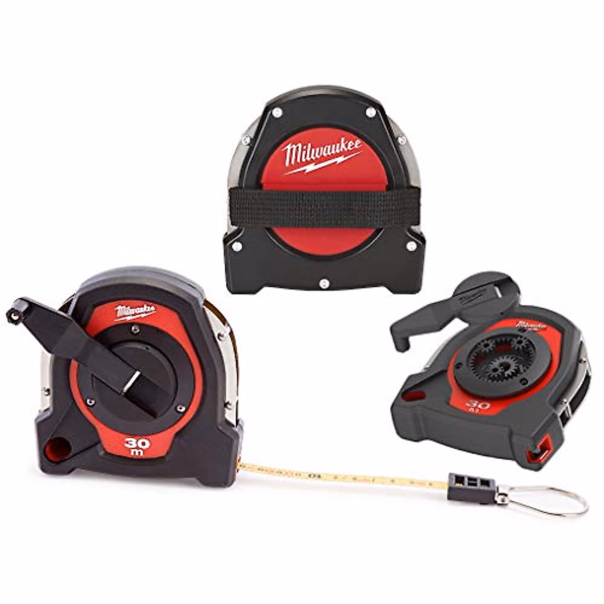 Milwaukee 48225103 Long Closed Tape 30m (Width 9.5mm) (Metric Only), Red