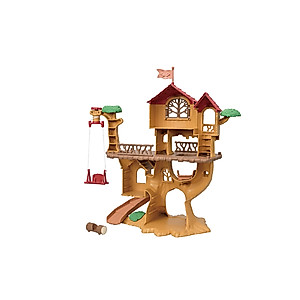 Calico Critters Adventure Treehouse Gift Set, Collectible Dollhouse, Figure and Accessories