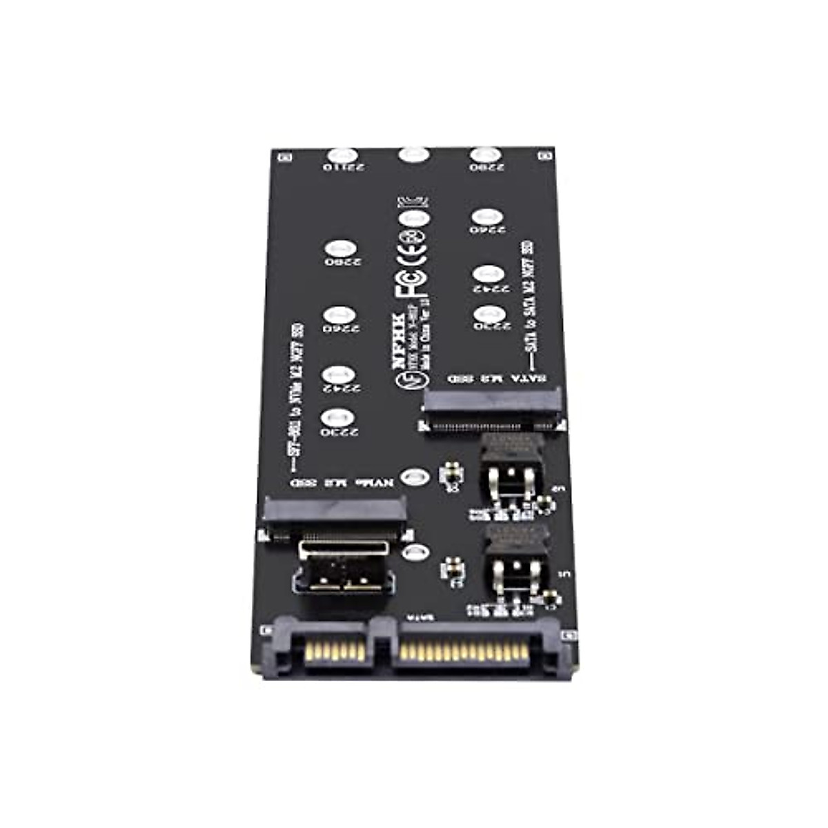 NFHK Oculink SFF-8612 8611 to U.2 Kit M-Key to NVME PCIe SSD and NGFF to SATA Adapter for Mainboard