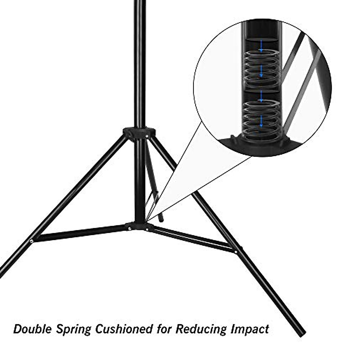 EMART 10 x 10 ft Photo Video Studio Heavy Duty Adjustable Backdrop Support System Kit, Photography Muslin Background Stand with Carry Bag