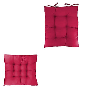 POPOO Bench Cushion Swing Cushion for Lounger Garden Furniture Patio Lounger Indoor/Outdoor, 16x20 inch Soft Cotton Recliner Chair Seat Cushion (Red)