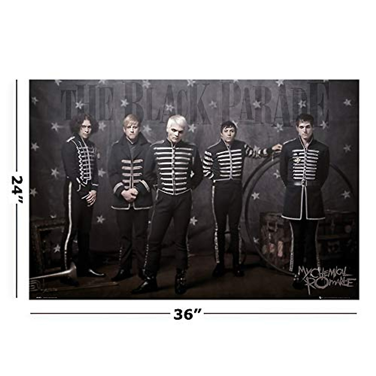 POSTER STOP ONLINE My Chemical Romance - Music Poster (The Guys - The Black Parade) (Size 36 x 24) (Unframed, Unframed)