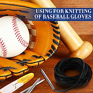 15 Pieces Paracord Tools Paracord FID Needle Set Stitching Set Stainless Steel Lacing Needles Smoothing Tool Knotter with Spike for Work Leather Weaving(Blue)