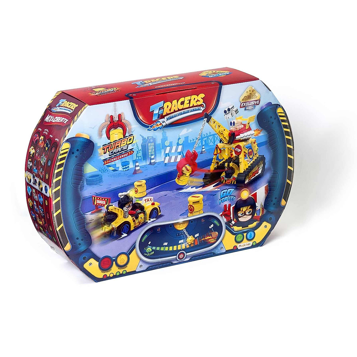 T-Racers Turbo Crane Challenge – Crane and Accessories with Exclusive Driver and car