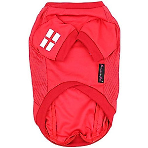 Parisian Pet Dog Team England Jersey Soccer Olympic Small to Medium Dogs and Cats, S