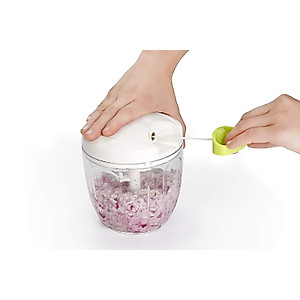 Manual Food Chopper Powerful Hand Held Chopper Mixer Processor to Chop Vegetables Fruits Nuts Onions Garlic Salad for Kitchen (3.5 cup) by Vinipiak