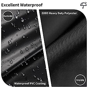 GDcaptain Generator Covers Waterproof 26" L x 20" W x 20" H Generator Covers with 600D Heavy Duty Fabric and UV-Resistant PVC Coating for most 3000-5000 Watt Universal Portable Generators Black