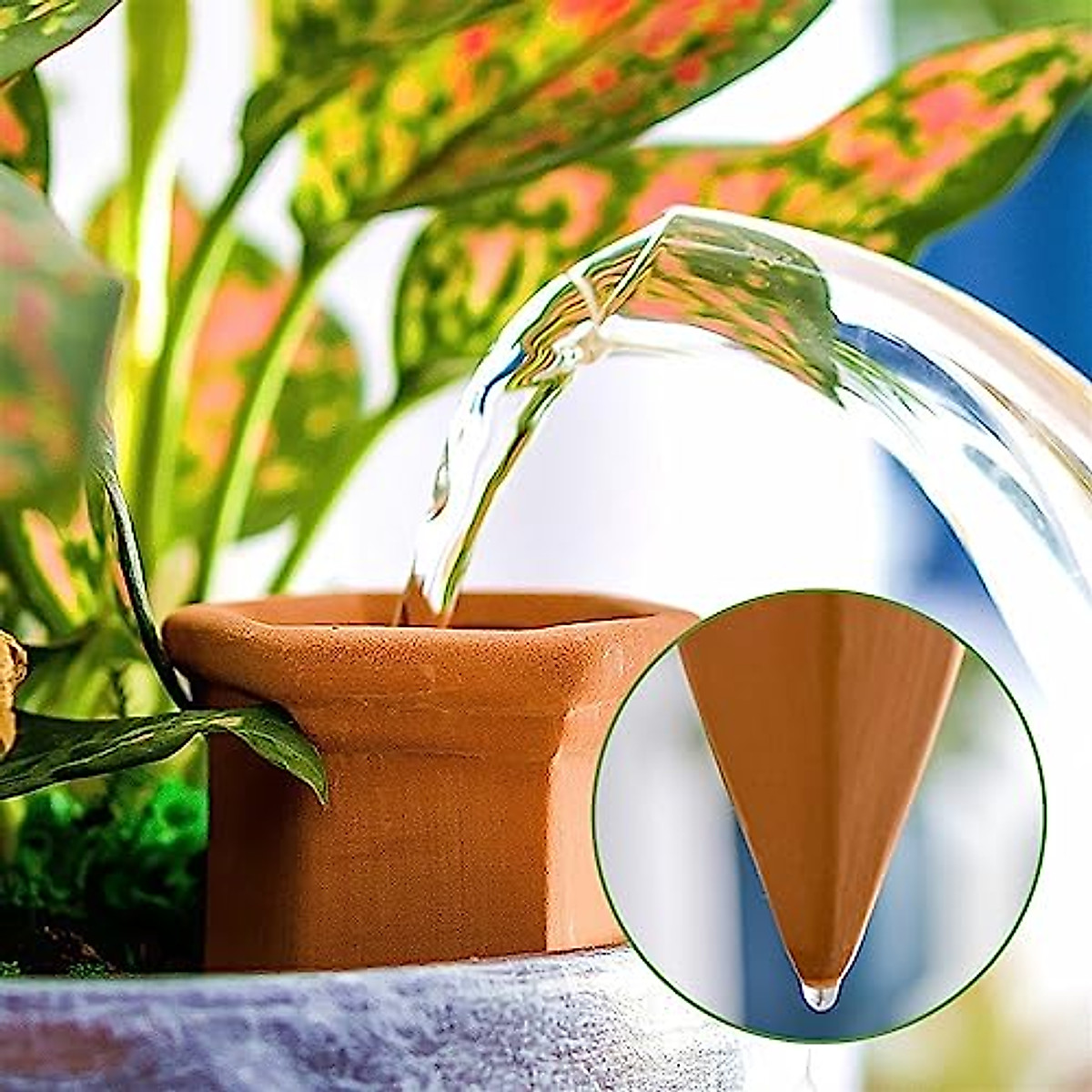TENAGE Spray Bottle Automatic Plant Seepage Device Drip System Potted Water Self-watering Watering Can