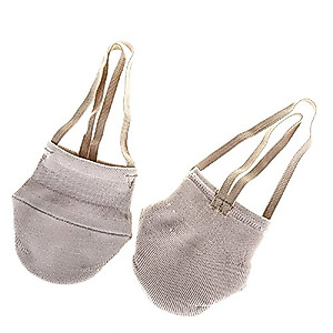 Half Toe Shoe Sole Sock, Knitted Cotton for Ballet & Ballerina Dancers, Rhythmic Gymnastic Competition, Yoga, Jazz, Pilates, Barre, and Lyrical Turn Pirouette Contemporary Dance (S)