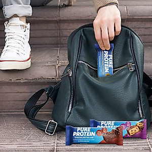 Pure Protein Bars, High Protein, Nutritious Snacks to Support Energy, Low Sugar, Gluten Free, Variety Pack, 1.76 oz Pack of 18 (Packaging May Vary)