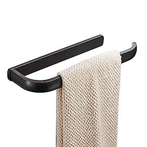 BESy Brass Hand Towel Bar for Bathroom Oil Rubbed Bronze, Rustproof Wall Mounted Towel Rack Hanger Bathroom Hardware Accessories Towel Holder 12 Inch