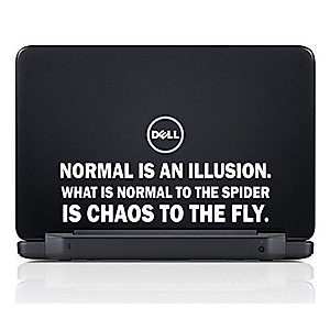 Normal Is An illusion Sticker Decal MacBook Pro Air 13" 15" 17" Laptop Sticker Inspirational Text Motivational Sticker