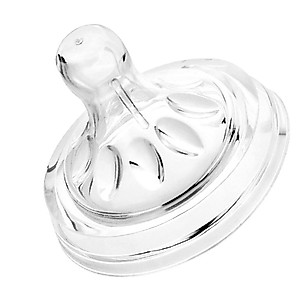 Comotomo Baby Bottle Nipples Comotomo Nipples 3-6 Months Como Tomo Nipple Fast Flow,4pcs Bottle Nipples Transparent Soft Silicone Baby Bottles Nipples for 6 to 12 Month Old Infant