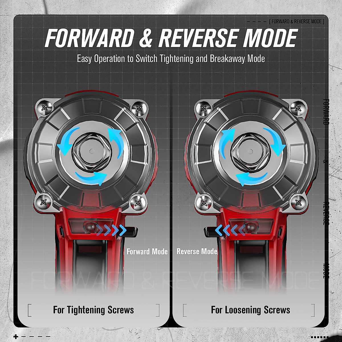 AVID POWER 1/2 Impact Wrench Brushless, 20V Cordless Impact Gun w/ 3 Variable Speeds, Max Torque 370ft-lbs (500N.m), 3.0Ah Li-ion Battery, 4Pcs Impact Sockets, Fast Charger