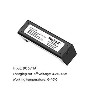 Weltool BC4 USB Battery Charger Universal for Li-ion Battery Portable Charger for Travelling, Compatible with 18650 18350 Rechargeable Battery
