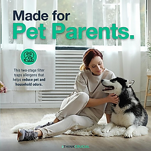 Crucial Air Purifier Filter – Compatible with Hunter® Brand Filter Part # 30962 – Models 30729, 30730, 30763, 36730– Bulk Packs (2 Pack)