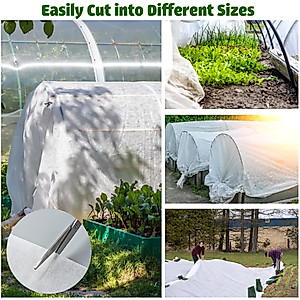 peony man Plant Cover Freeze Protection 1.05oz/yd² Garden Row Blanket Cover 10 x 50Ft Garden Floating Row Cover Reusable Frost Cloth for Winter Cold Weather Outdoor Plant Protection