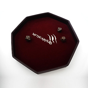 Mythcarvers Dice Tray Flame Red