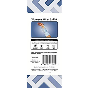 Amazon Brand - Solimo Women’s Wrist Splint, Right Hand, One Size