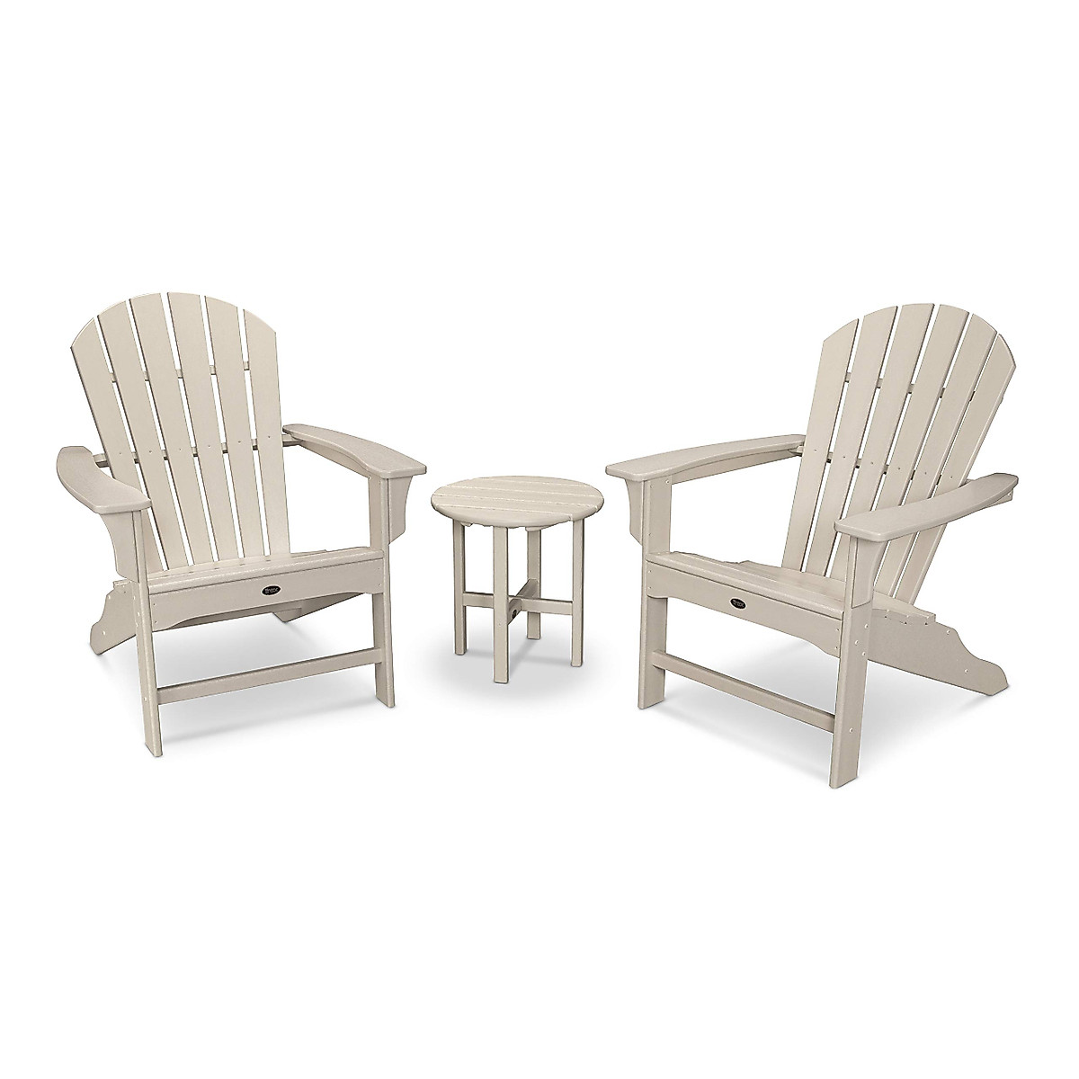 Trex Outdoor Furniture Yacht Club 3-Piece Shellback Adirondack Chair Set with Side Table