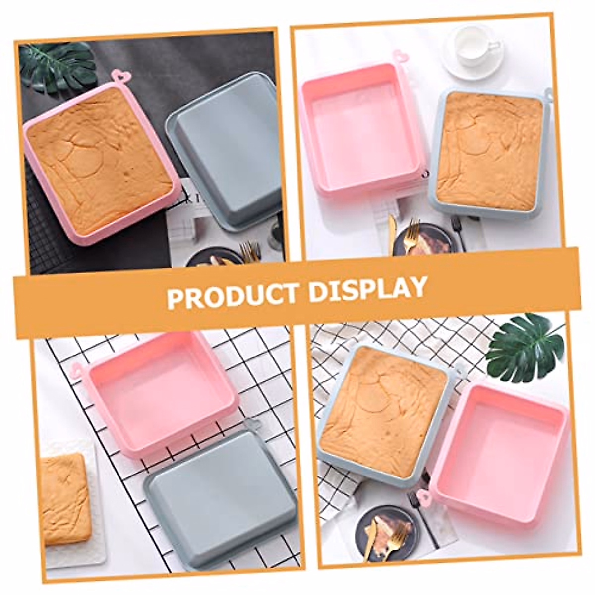 Hemoton 6 Pcs Cake Pan Charlotte Cake Pan Silicone Cookie Mold Clay Oven Cupcake Baking Mold Cheesecake Baking Pan Quick Release Bread Pan Silica Gel Cake Tins Doughnut Mold Baking Molds