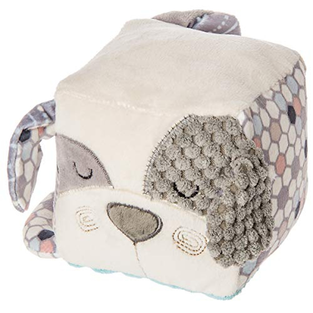 Mary Meyer Super Soft Activity Cube, Deco Pup, 4 x 4-Inches