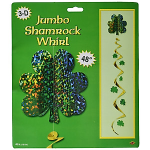 Jumbo Shamrock Whirl Party Accessory (1 count) (1/Pkg)