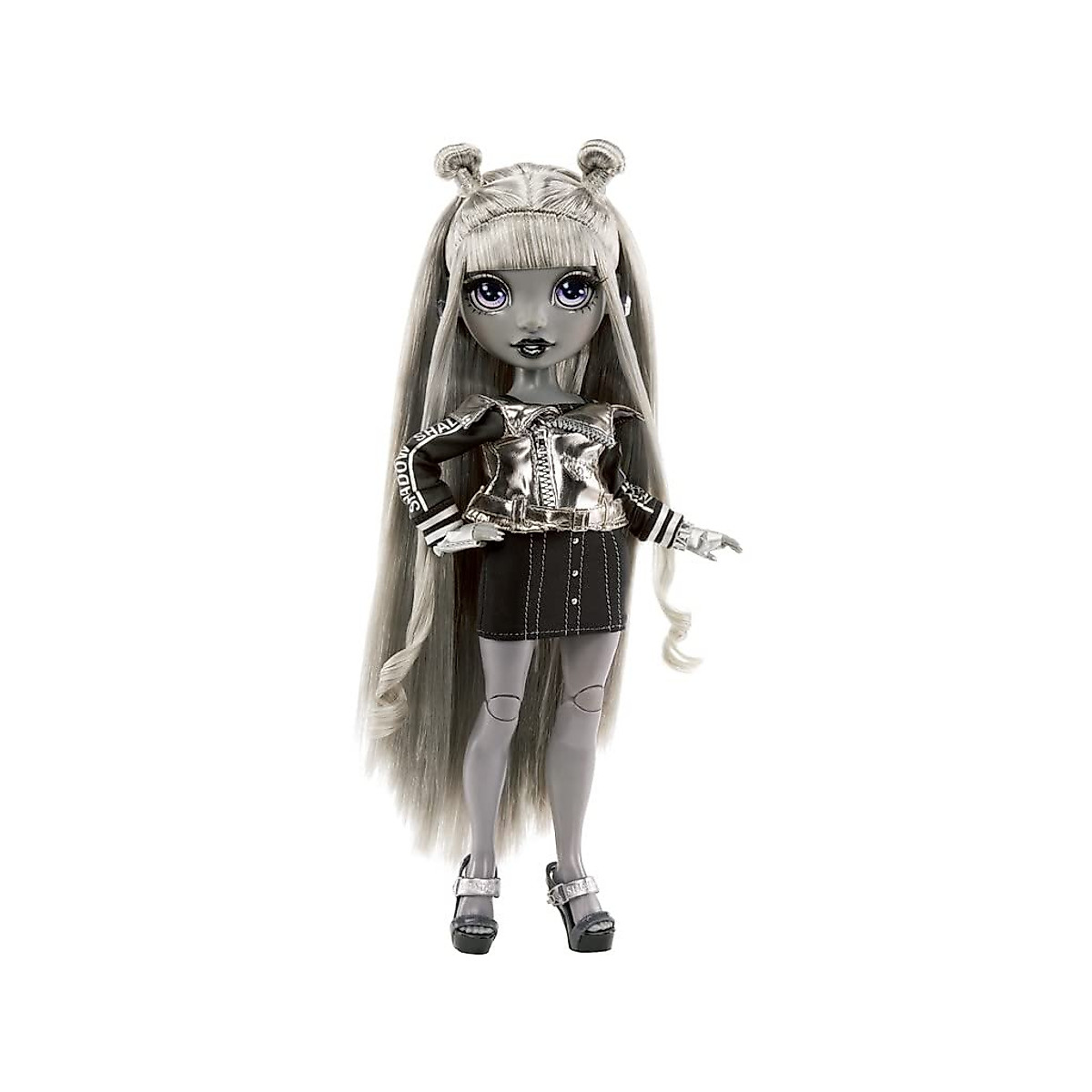 Rainbow High Shadow Series 1 Luna Madison- Grayscale Fashion Doll. 2 Metallic Grey Designer Outfits to Mix & Match, Great Gift for Kids 6-12 Years Old and Collectors
