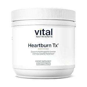 Vital Nutrients Heartburn Tx | Supplement Helps Decrease Occasional Heartburn and Indigestion | with Glycine, Glutamine and Licorice Root | Vegetarian | Gluten, Dairy and Soy Free | 50 Servings
